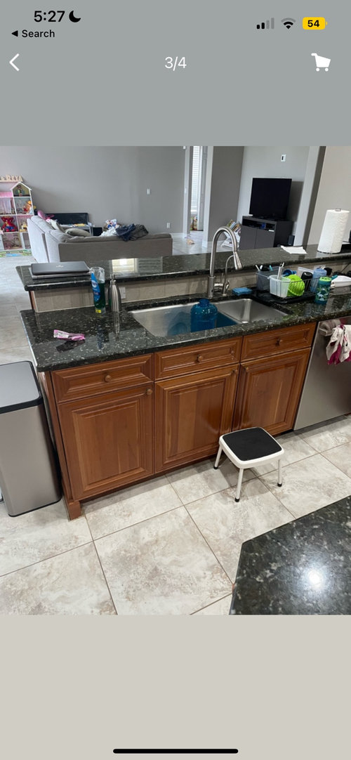 changing countertops for a white kitchen