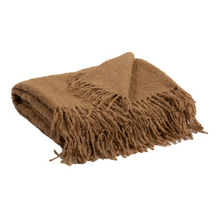 Alpaca Boucle Throw 140x180Cm, 55x71" - Transitional - Throws - by ...