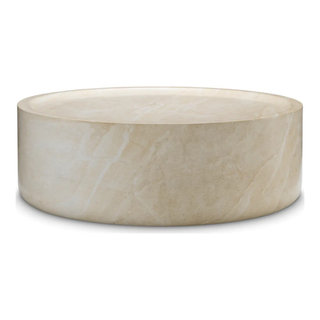 Marble Round Outdoor Coffee Table, Eichholtz Joshua, Small ...