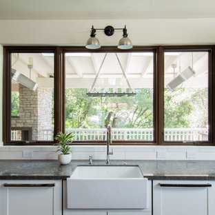 75 Beautiful Craftsman Kitchen With Window Backsplash Pictures & Ideas ...