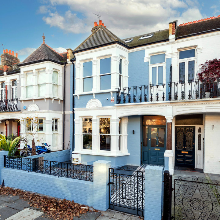 75 Victorian Blue Exterior Home Ideas You'll Love - February, 2025 | Houzz