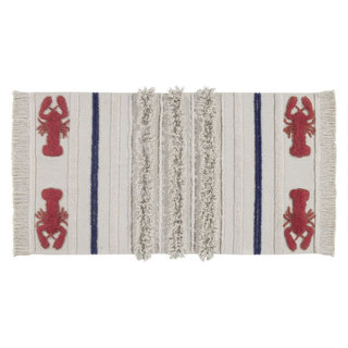 Lorena Canals Mini Lobster Washable Rug, 8' x 5' 7" - Beach Style ...