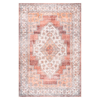 nuLOOM Dania Machine Washable Medallion Area Rug, 5'x8' - Contemporary ...