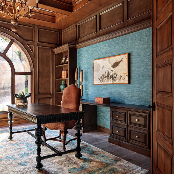 75 Wall Paneling Home Office Ideas You'll Love - August, 2025 | Houzz