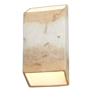 Ambiance Outdoor Large Tapered Rectangle Wall Sconce With Open Top ...