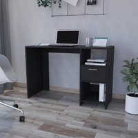 Arlington Computer Desk with Drawer, 2 Open Storage Shelves and Legs ...