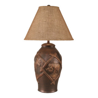 Bronze Wildlife Table Lamp - Rustic - Table Lamps - by Furniture Barn ...