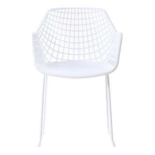 22.5 Inch Chair White (Set of 2) White Contemporary - Contemporary ...