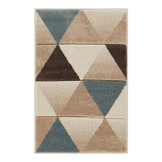 Well Woven Ruby Clark Modern Triangles Brown Area Rug, 2'x3 ...