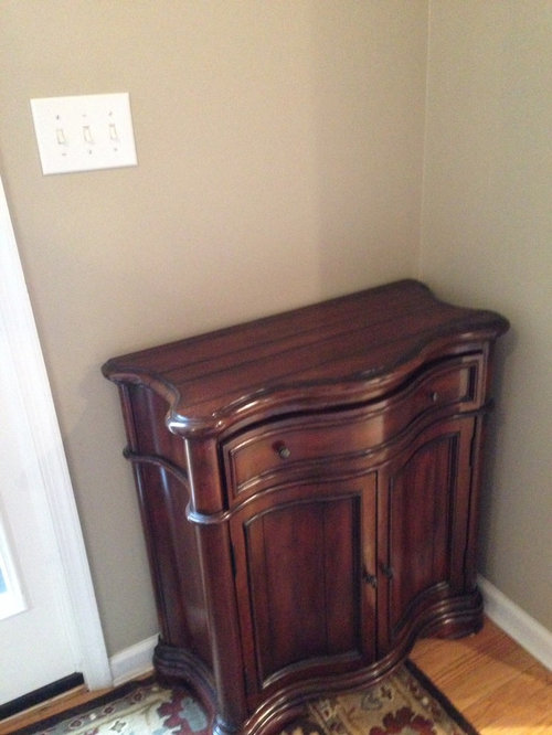 Light switch over foyer table