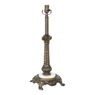 21" High Rope Table Base - Traditional - Lamp Bases - by Meyda Lighting ...