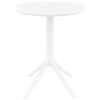 Sky Round Folding Table 24 inch White - Contemporary - Outdoor Dining ...