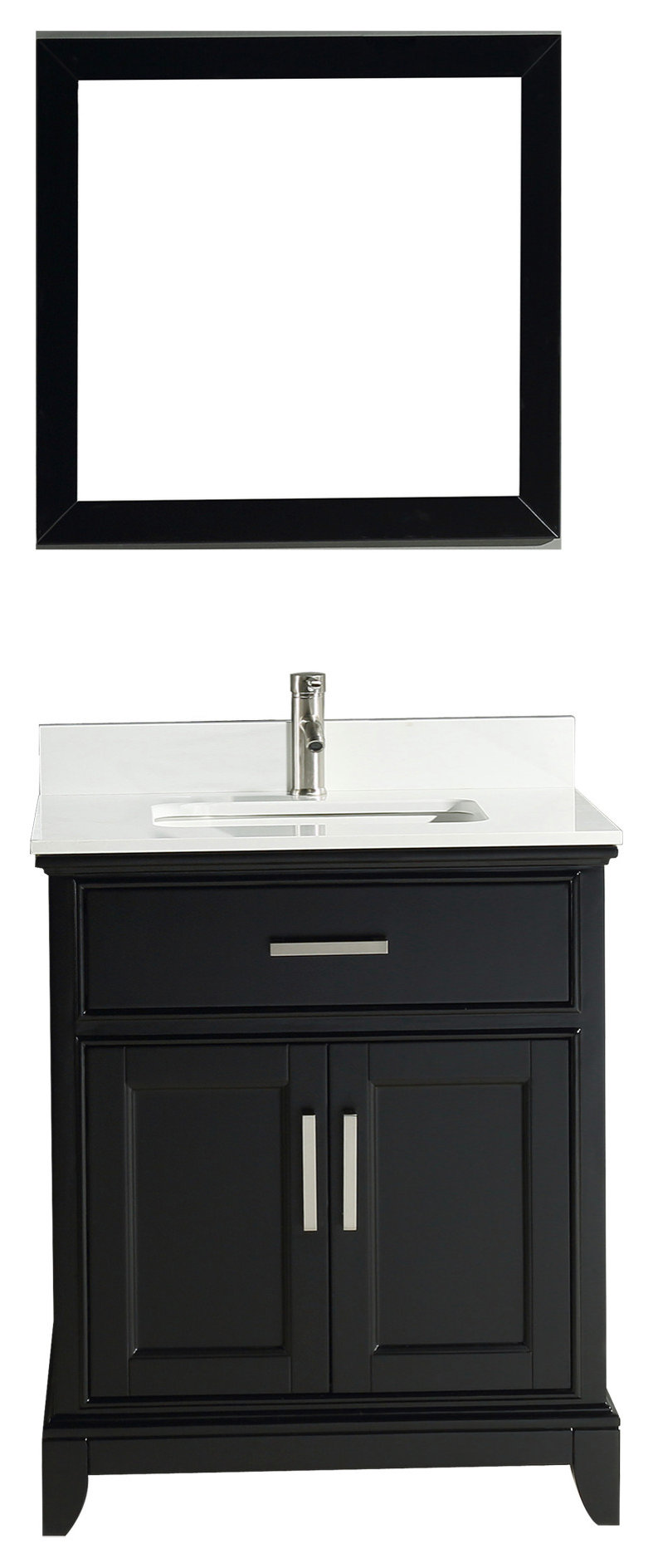 30" sl sink vanity set, phoenix stone top, soft closing doors, drawer ...