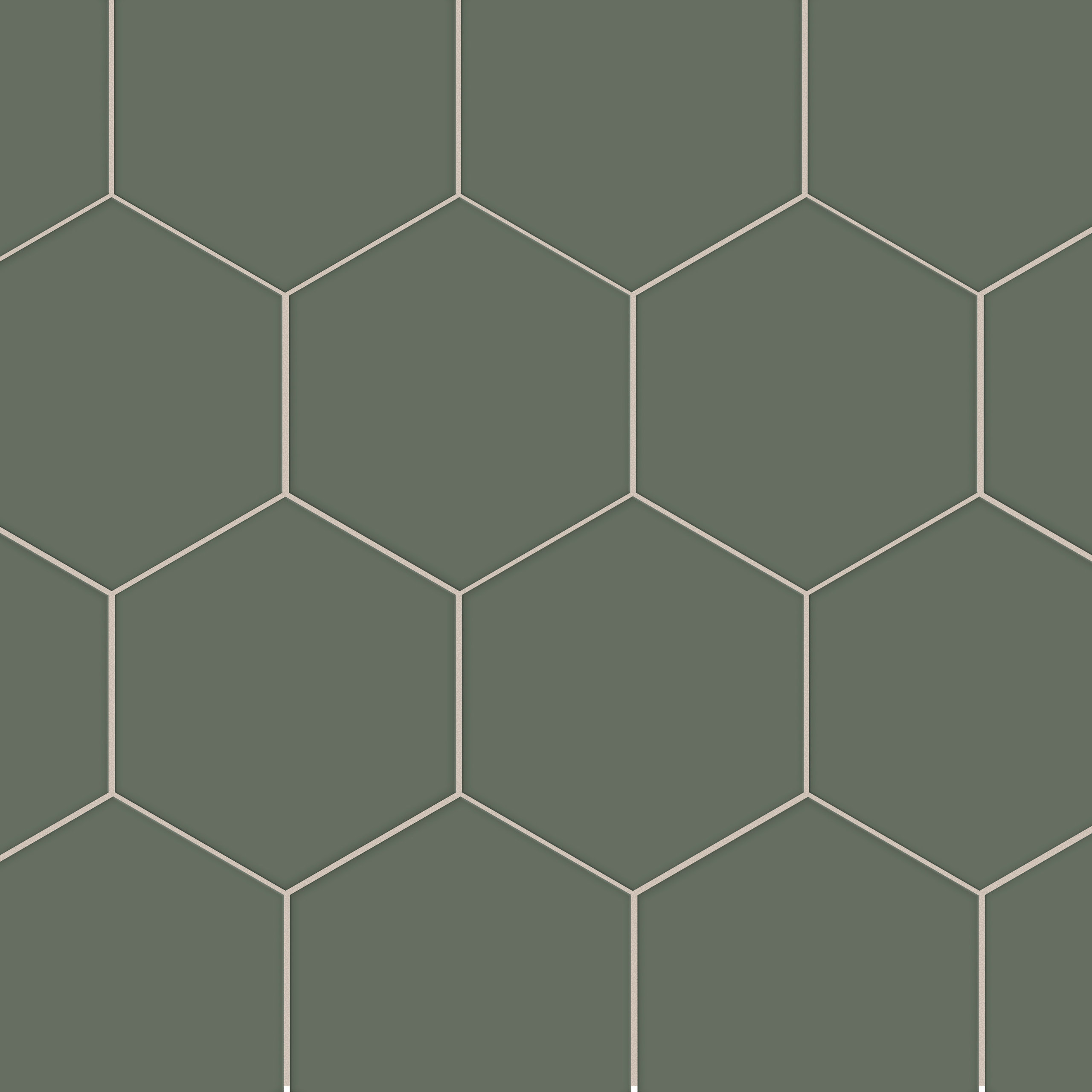 Textile Basic Hex Moss Porcelain Floor and Wall Tile - Contemporary ...