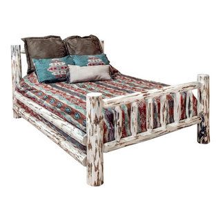 Montana Woodworks Hand-Crafted Transitional Solid Wood Queen Bed in ...