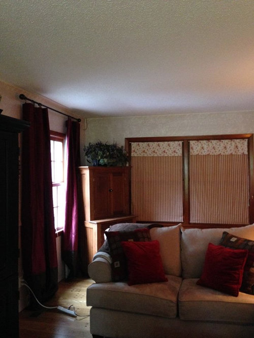 Oddly placed windows in living room