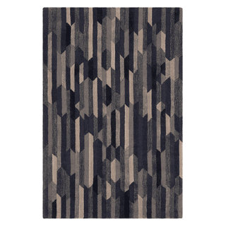 Hand Tufted Artist Studio Area Rug ART-255, 5' x 8' - Contemporary ...