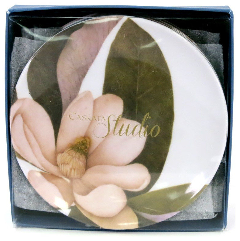 Caskata Studio Magnolia 6 Inch Appetizer Plate, Set of 4 - Transitional ...