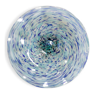 Firenze Decorative Plate, Blue/Beige - Contemporary - Decorative Plates ...