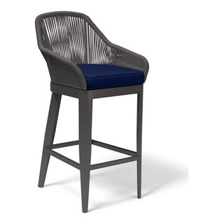 Milano Echo Midnight Weatherproof Elegance Outdoor Barstool - Beach ...