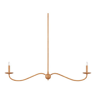 Saxon Linear Tan Chandelier - Transitional - Chandeliers - by Currey ...