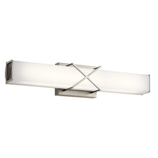 2 Light Linear Vanity Light Approved for Damp Locations - Contemporary ...
