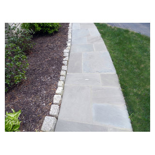 Flagstone Walkway with Cobble Stone Border - Rustic - Philadelphia - by ...