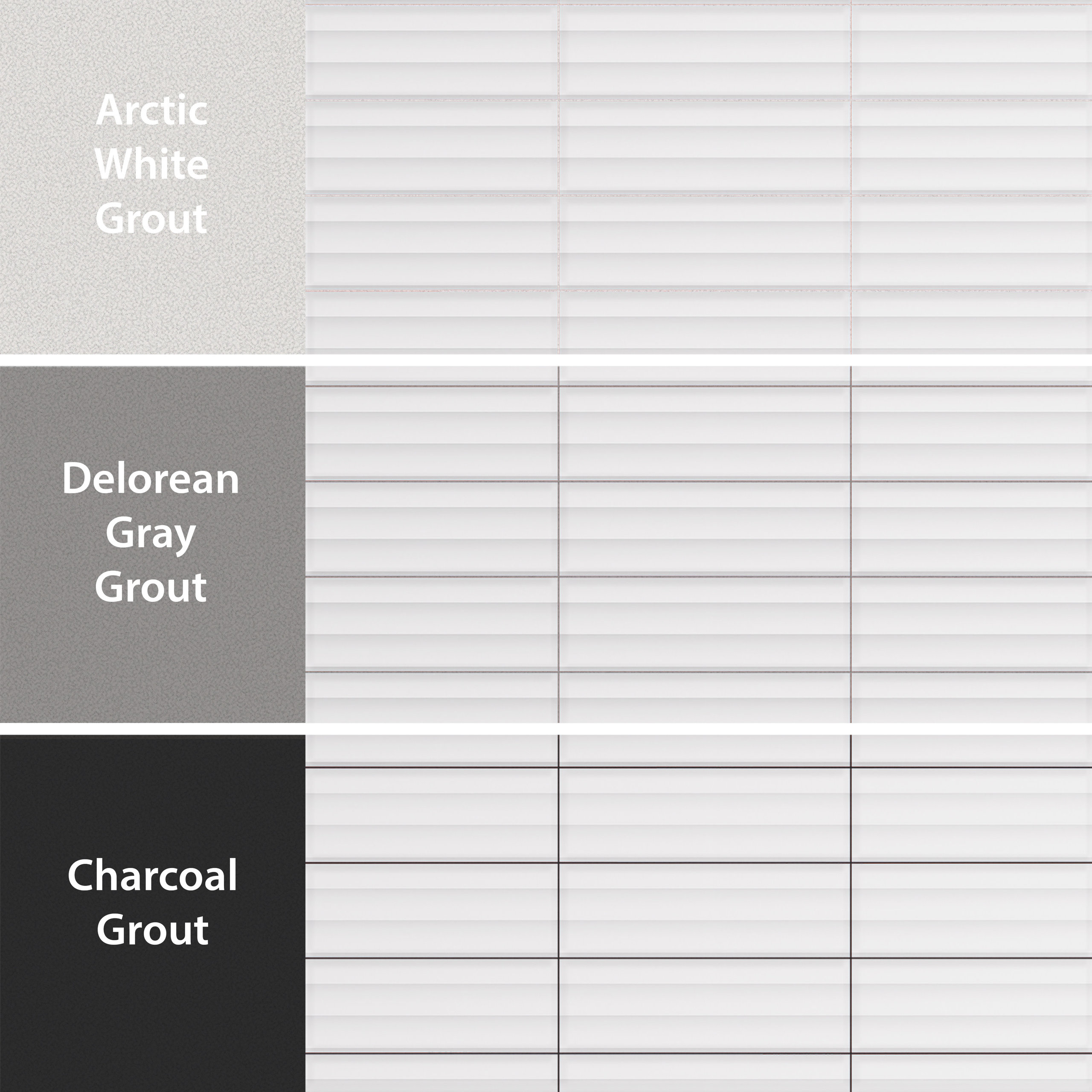 Crown Heights Maori Matte White Ceramic Wall Tile Sample - Wall And ...