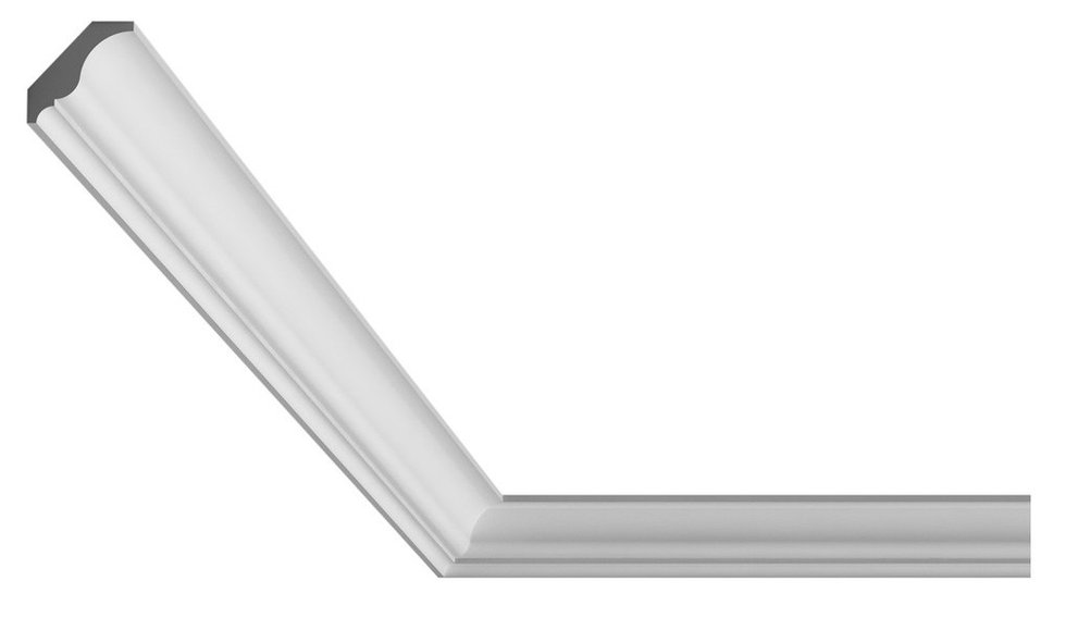 Orac Decor Plain Duropolymer Crown Moulding, Face: 1-5/8 ...