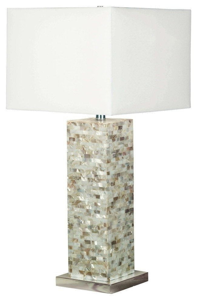 Pearl Table Lamp, Mother Of Pearl Finish - Table Lamps - by Buildcom ...