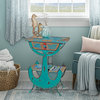 Anchors Aweigh Coastal Side Table - Beach Style - Outdoor Side Tables ...