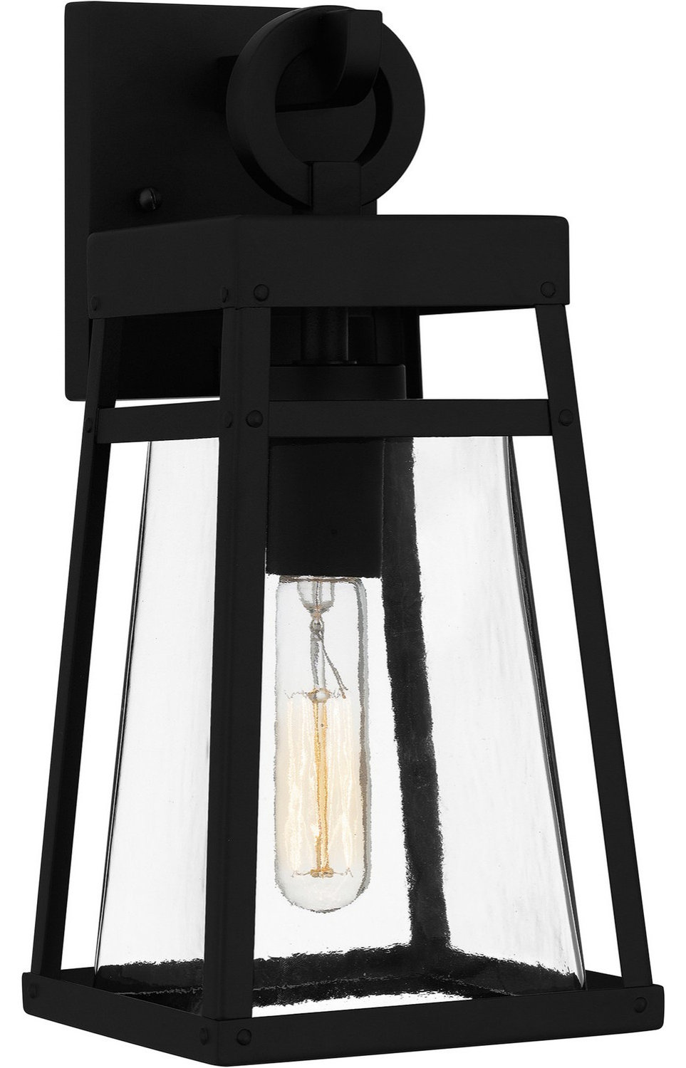 Godfrey One Light Outdoor Wall Mount in Matte Black - Transitional ...