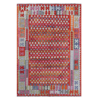 6' 8" X 9' 7" Flat Weave Kilim Reversible Wool On Wool Rug - Q16205, 6 ...