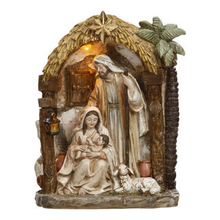 Mark Roberts Christmas 2018 Nativity Stable with Led, 8" - Contemporary ...