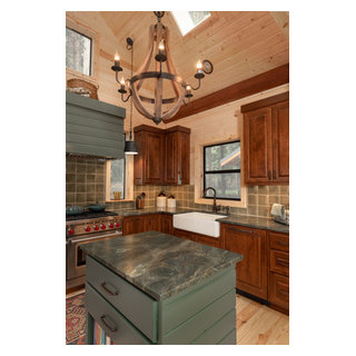 Rustic Cabin Kitchen Interior Design Shoot - Rustic - Kitchen - Seattle ...