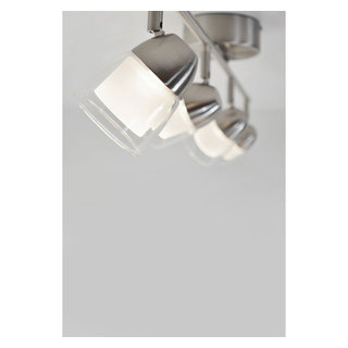 District LED Fixed Rail, Satin Nickel - Transitional - Track Lighting ...