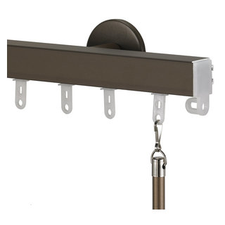 Nexgen Traverse Rod Bronze, 120 - Transitional - Curtain Rods - by ...