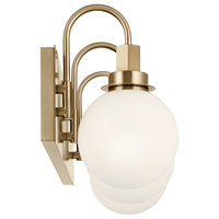 Hex 1 Light Wall Sconce, Champagne Bronze - Contemporary - Bathroom ...