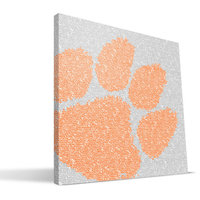 Clemson University TIgers Typo Canvas Print, 12"x12" - Contemporary ...