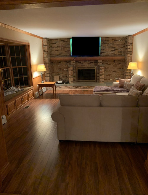 Help choosing wall color to compliment fireplace brick | Houzz Forum