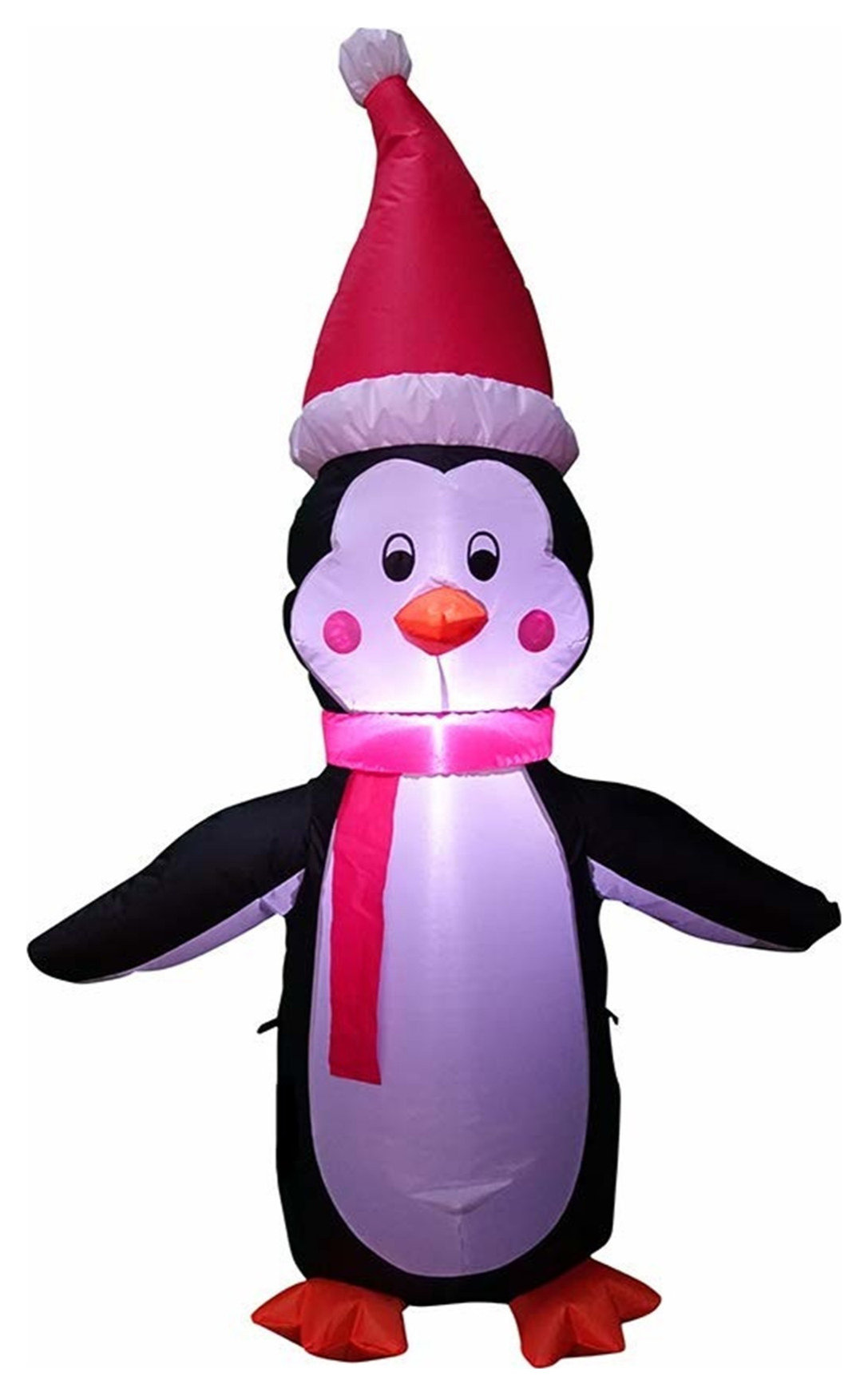 4-Foot Candy Cane Lane Inflatable Penguin Outdoor Holiday Dcor ...