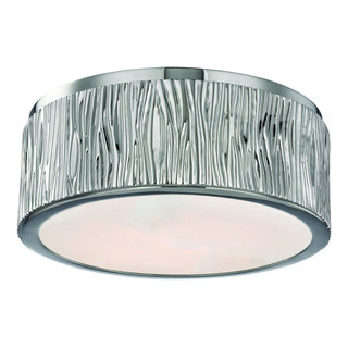 LED 9 InchW Flush Mount - 9 Inches Wide by 3.75 Inches High Polished ...