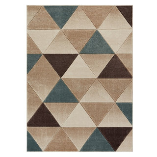Well Woven Ruby Clark Modern Triangles Brown Area Rug, 3'11'' x 5'3 ...