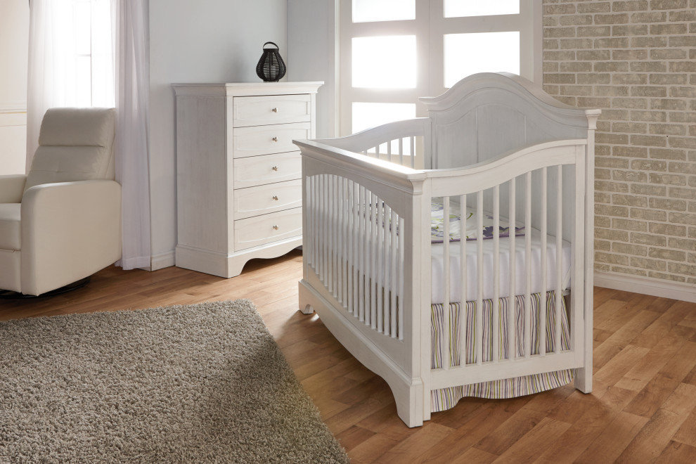 Pali Design Enna Forever Crib, Vintage White - Transitional - Cribs ...