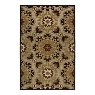 Kaleen A Breath of Fresh Air Collection Rug, Brown, 2'1x4 ...