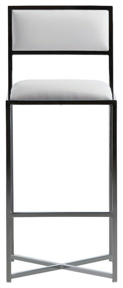 Modus Amalfi 2 X-Base Bar Stool in White - Contemporary - Bar Stools ...