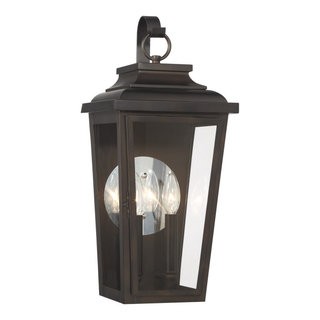 Irvington Manor Two Light Pocket Lantern, Chelesa Bronze - Transitional ...