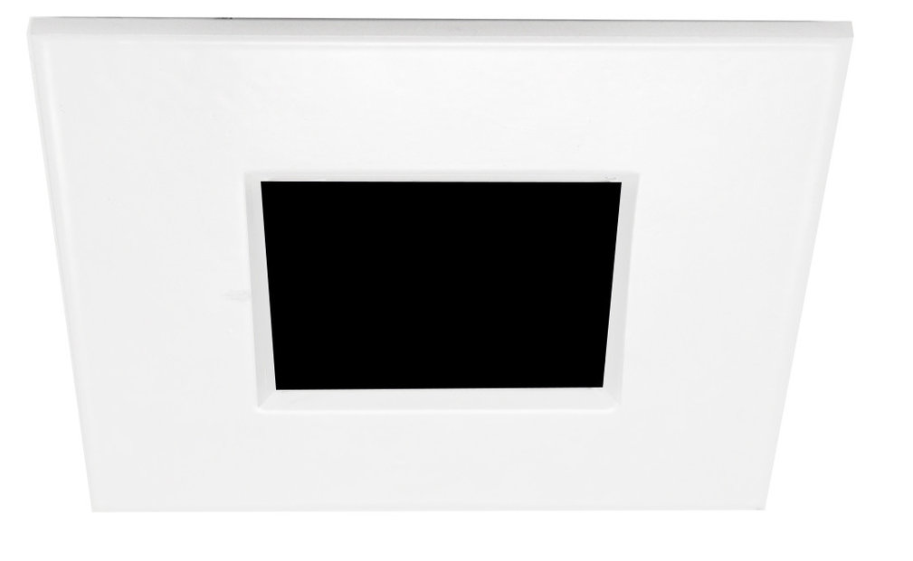 Oculux Architectural 3.5" LED Square Pinhole Trim, White - Recessed ...