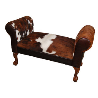 48" Roll Arm Bench - Southwestern - Upholstered Benches - by Great Blue ...