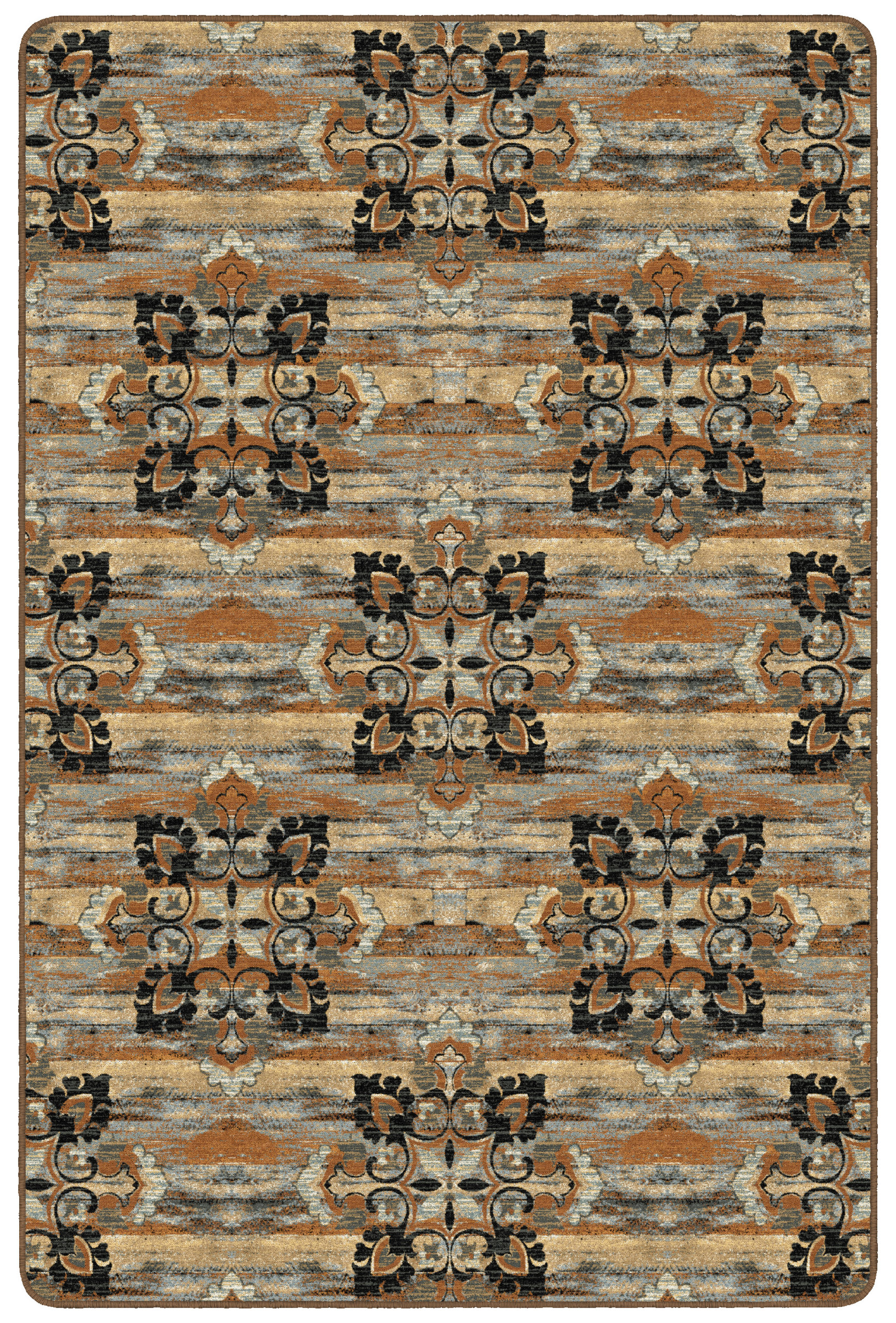Flagship Carpets FA1378-34FS 6x9 Franklin Chocolate Rug, 6X9 ...
